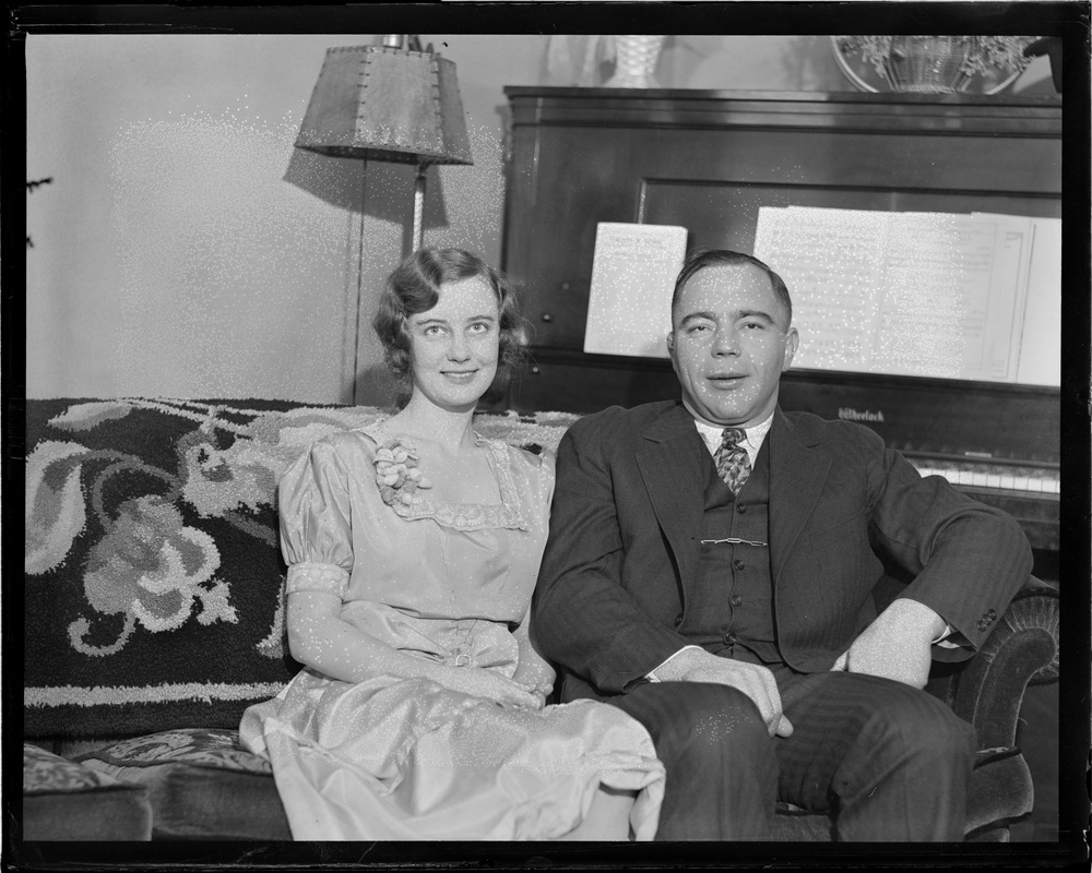 Gus Sonnenberg and Miss Marie Elliot of Belmont - Digital Commonwealth