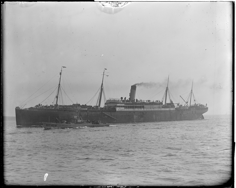 SS Patricia arrives from France with 2,783 men - Digital Commonwealth