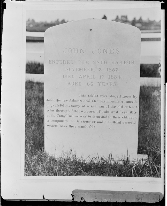 John Jones grave at Snug Harbor, Quincy - Digital Commonwealth