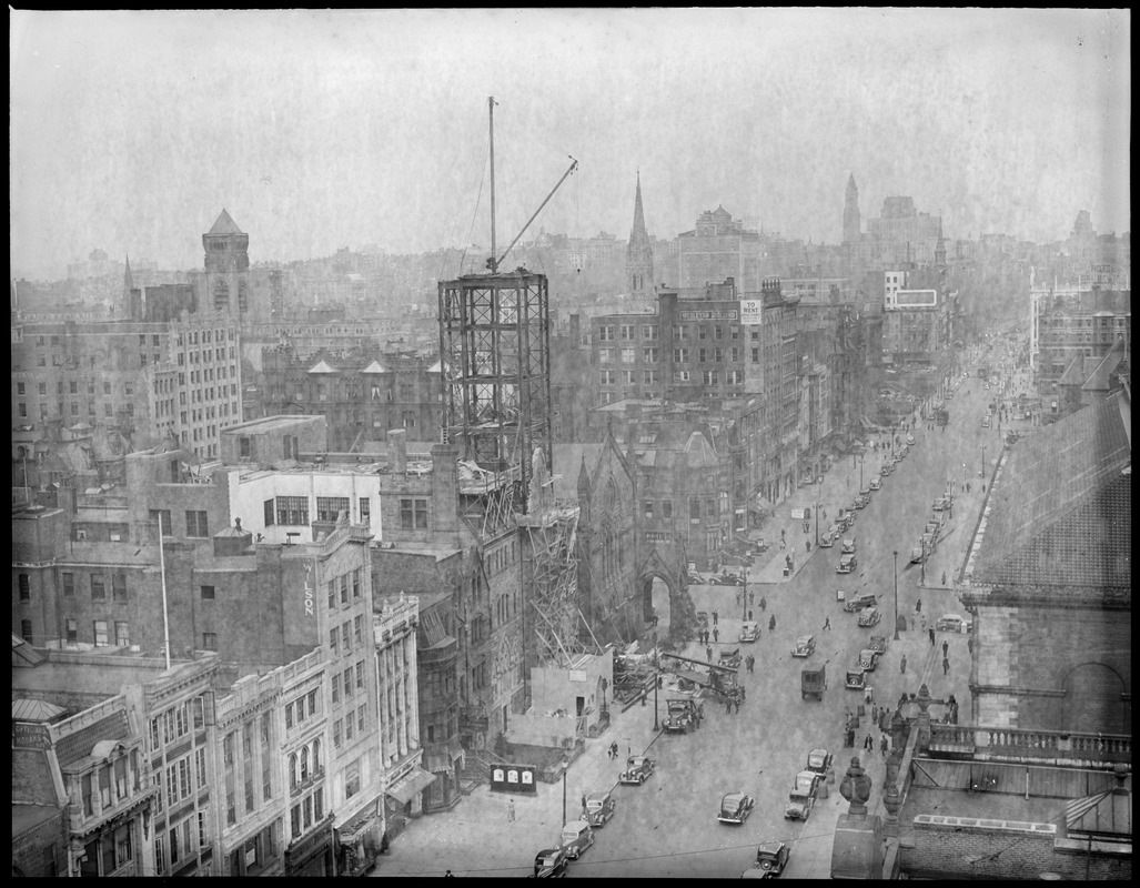 New Old South Tower project from Hotel Lenox - Digital Commonwealth