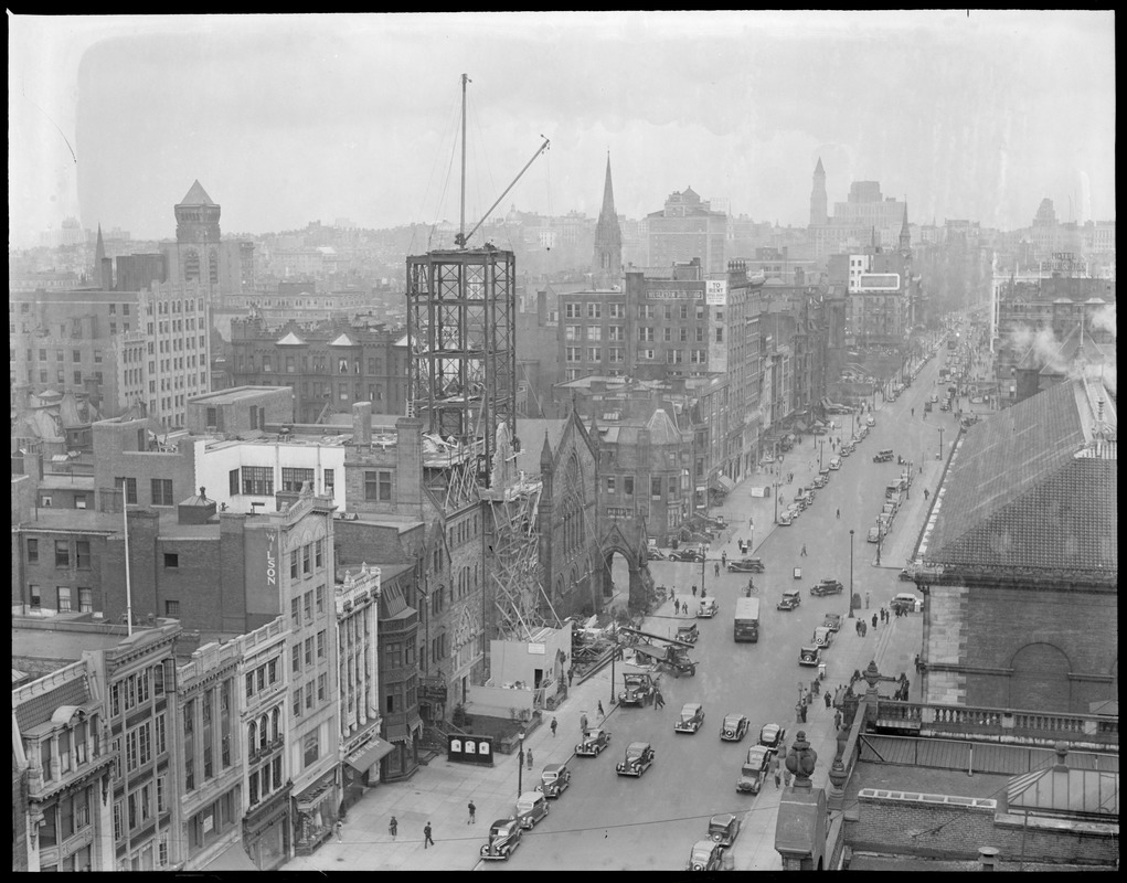 New Old South Tower project from Hotel Lenox - Digital Commonwealth