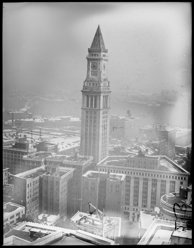 Custom House Tower from new post office - Digital Commonwealth