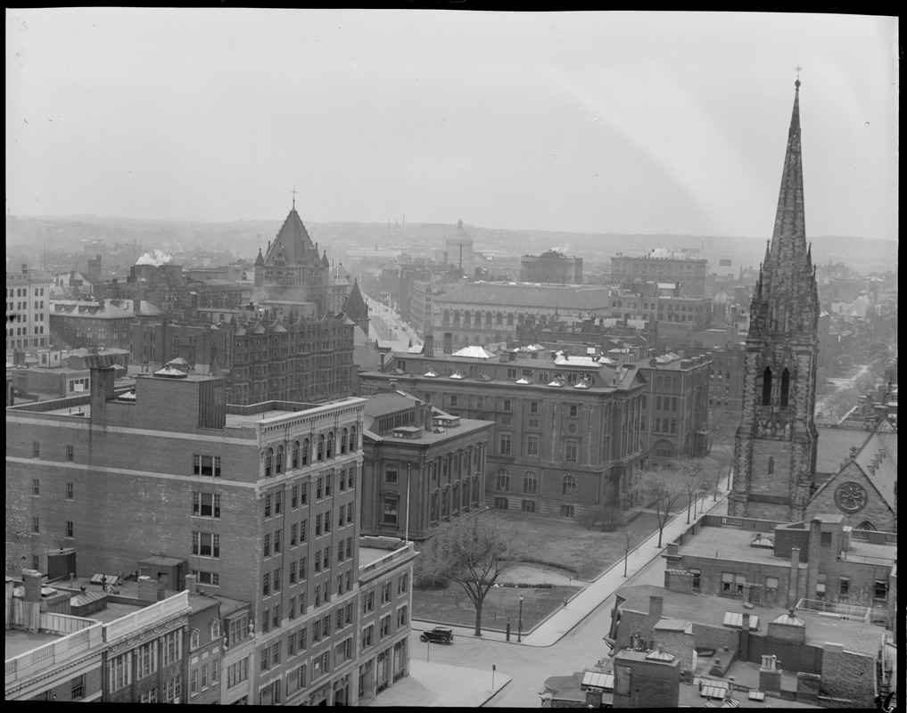 View of Copley Square area from Ritz-Carlton - Digital Commonwealth