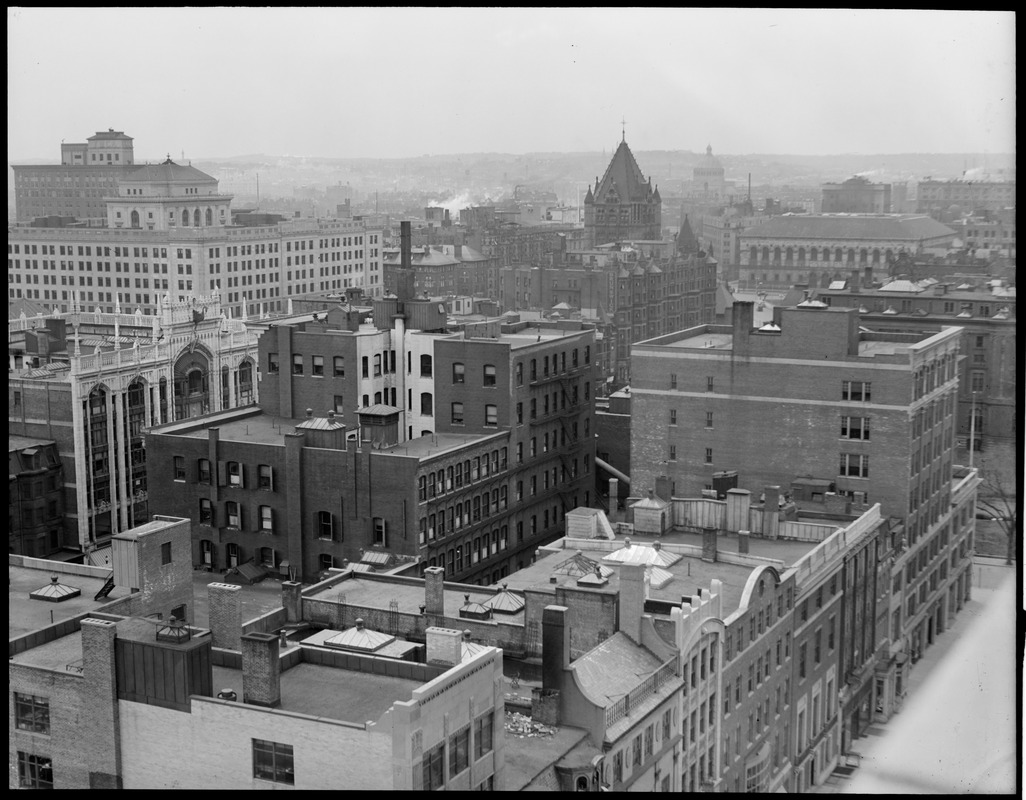 Bird's eye view of Copley Square area from Ritz-Carlton Hotel - Digital ...