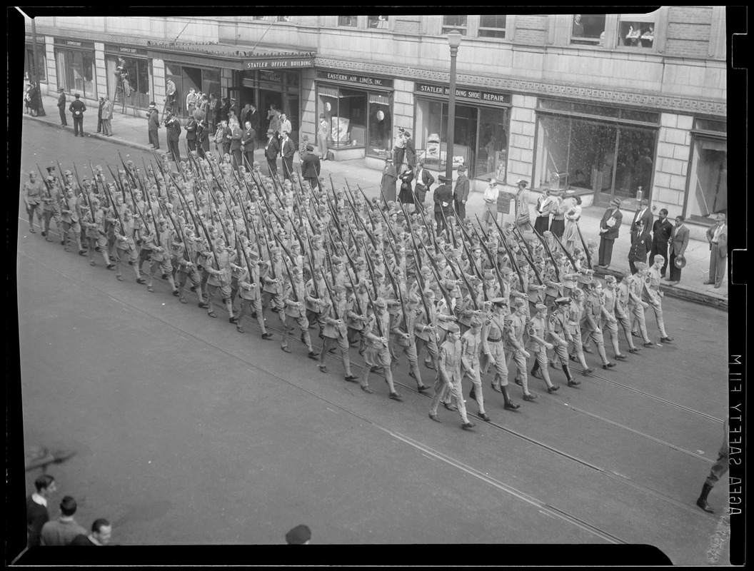 Boston - soldiers, Park Sq. - Digital Commonwealth