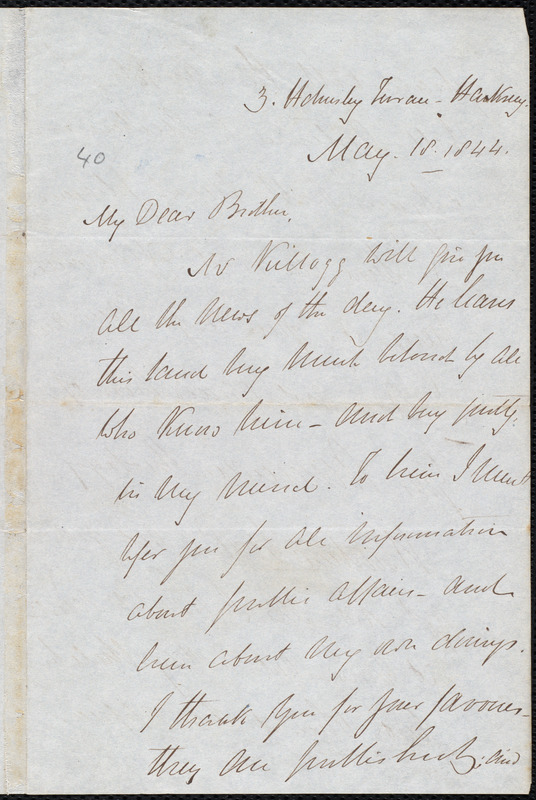 Letter from James Carlile, London, to Amos Augustus Phelps, May 18 ...
