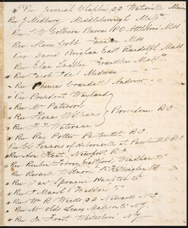 Letter from Arthur Tappan, N York, to Amos Augustus Phelps, Aug't 12 ...