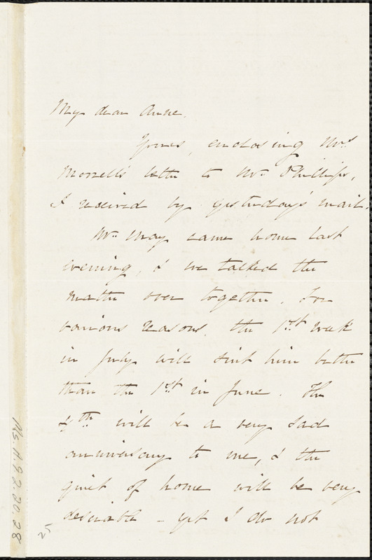 Letter from Sarah Russell May, Leicester, [Mass.], to Anne Warren ...