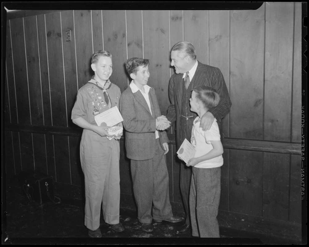 Boys' Club 4th Award Night, with Joseph P. Spang and Mayor of Boystown ...