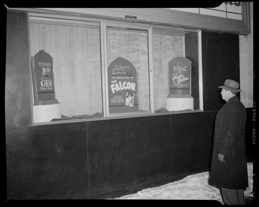 Window display for The Adventures of the Falcon with James Meighan on ...