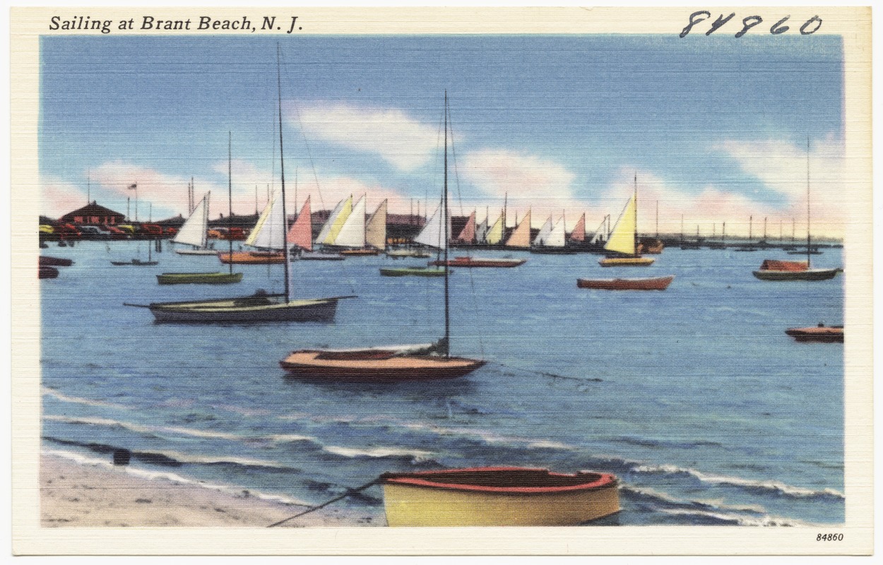Sailing at Brant Beach, N. J. - Digital Commonwealth