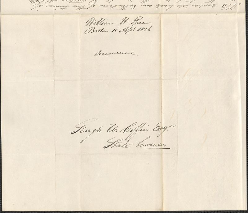 William H. Spear to George Coffin, 15 April 1836 - Digital Commonwealth