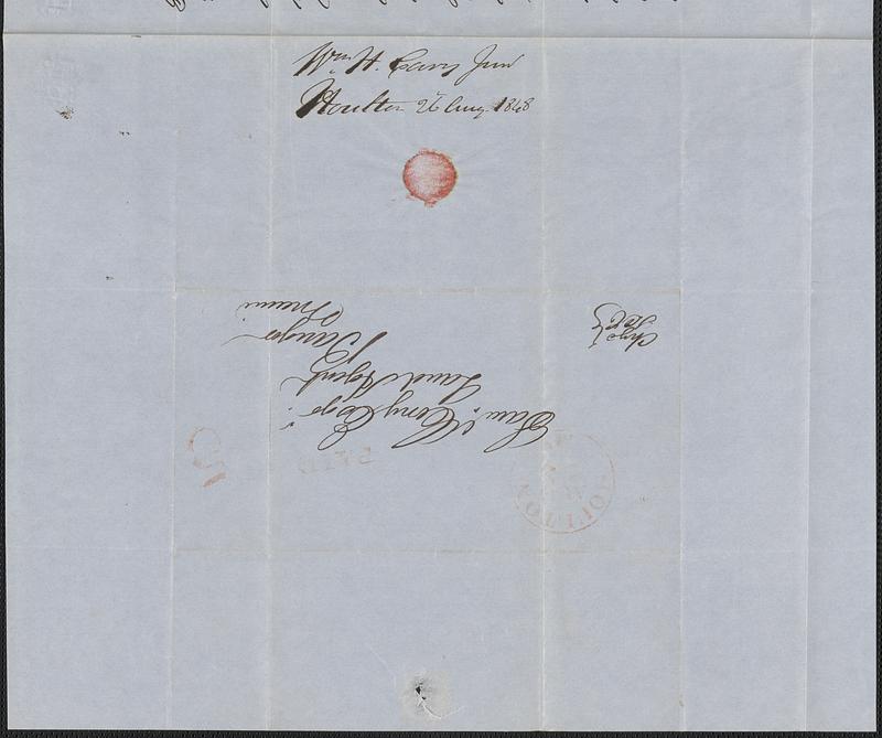 William H. Cary Jr. to Samuel Cony, 26 August 1848 - Digital Commonwealth
