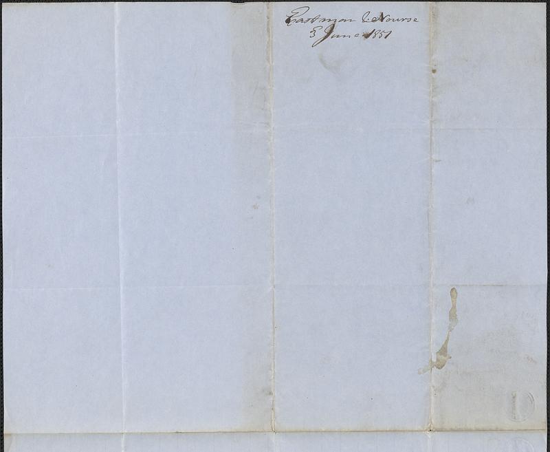 Eastman and Nourse to George Coffin, 3 June 1851 - Digital Commonwealth
