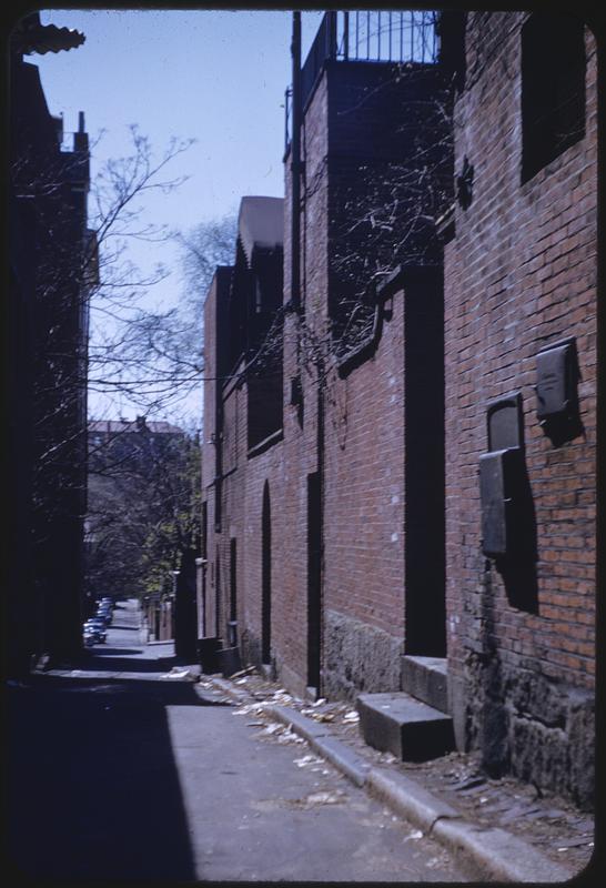 Alley, back of State House - Digital Commonwealth
