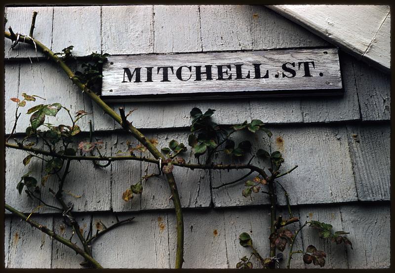 Mitchell Street sign, Nantucket - Digital Commonwealth