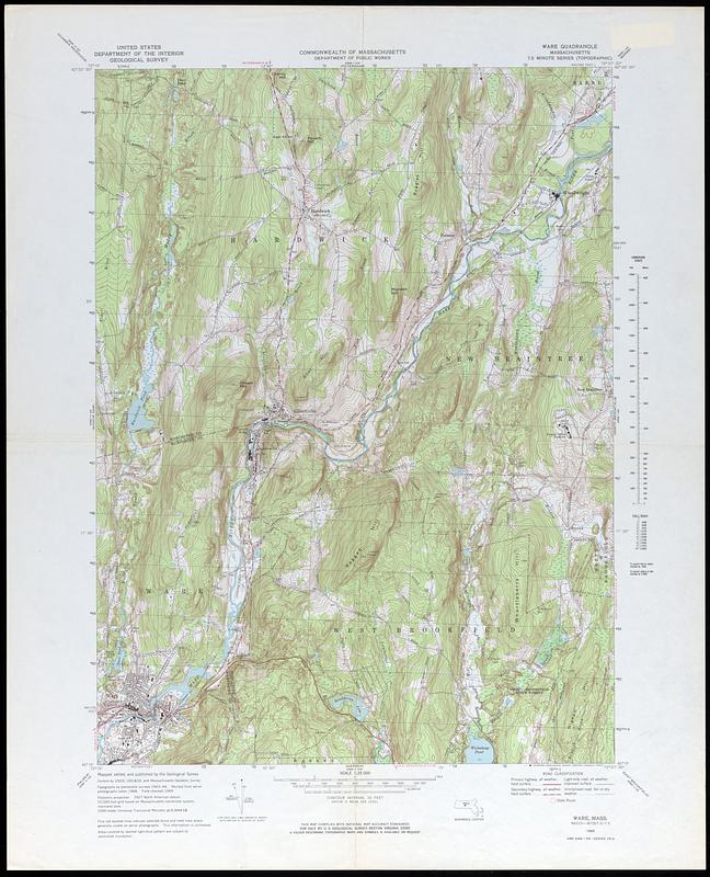 Ware Quadrangle Massachusetts - Digital Commonwealth