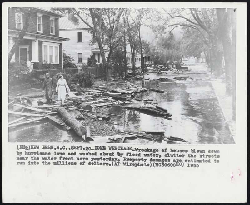 Ione Wreckage-Wreckage of houses blown down by hurricane Ione and ...