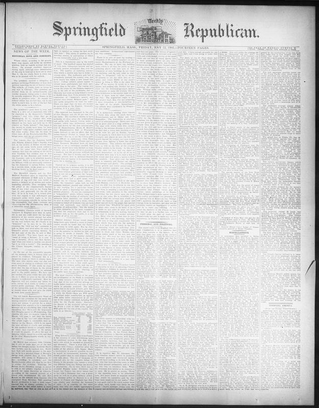 Springfield Weekly Republican. May 12, 1905 - Digital Commonwealth