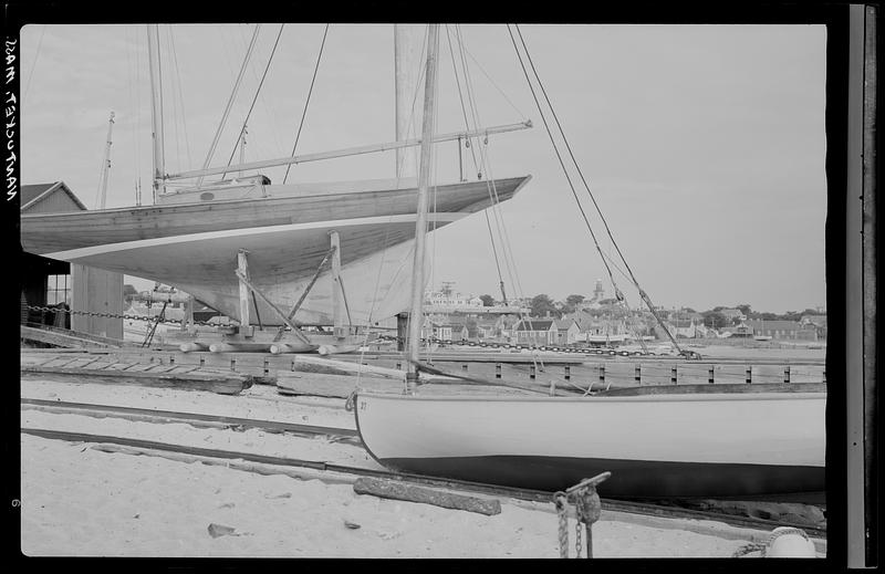 Boats at the beach, Nantucket - Digital Commonwealth