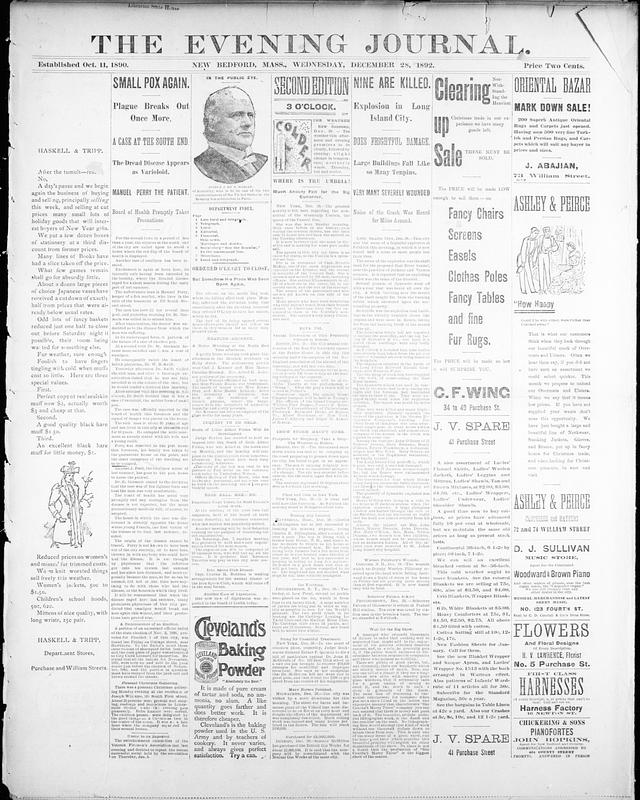 The Evening Journal. December 28, 1892 - Digital Commonwealth