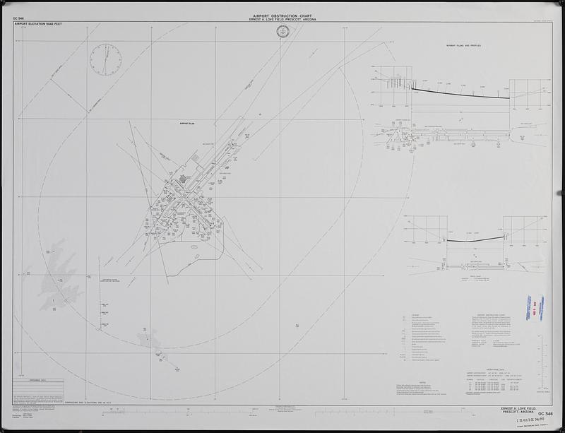 Airport obstruction chart, OC 546, Ernest A. Love Field, Prescott ...