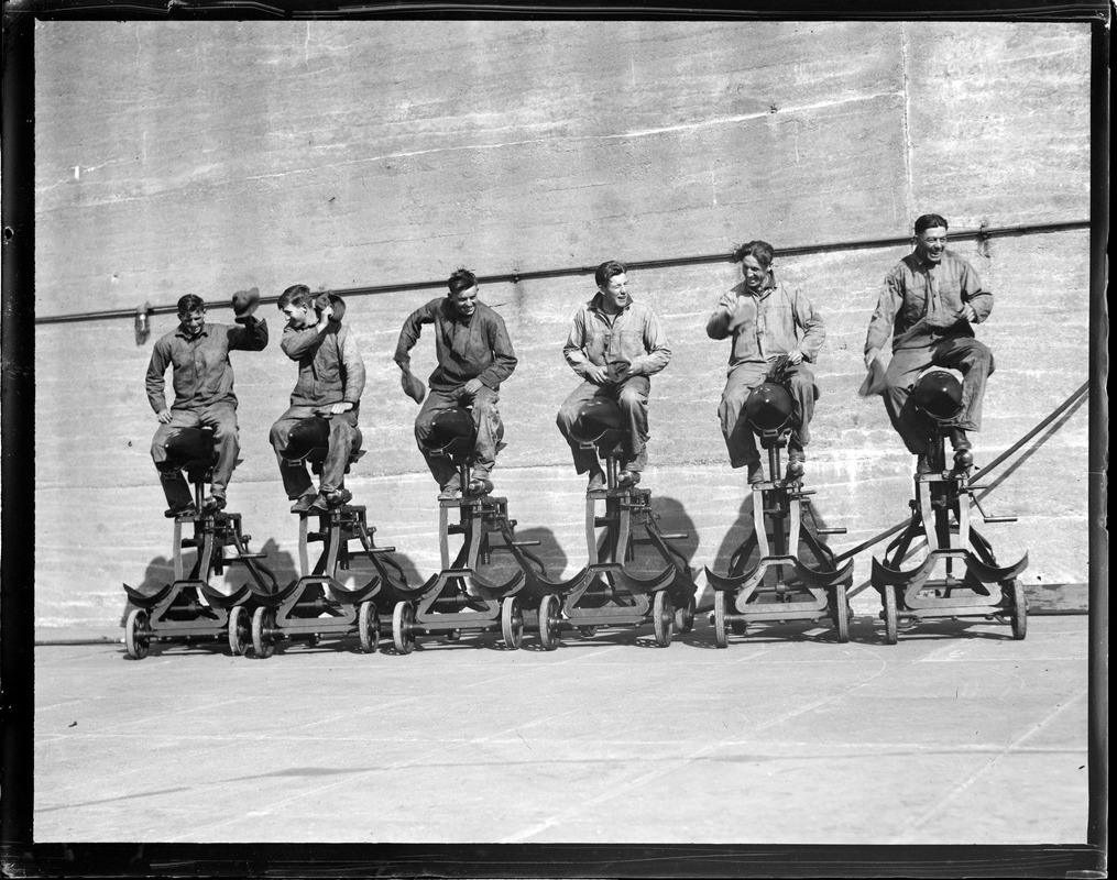 Big gun shells Boston Harbor. 10" projectiles on shotcarts, Fort ...