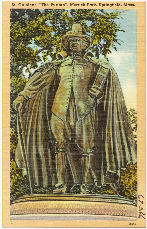 St. Gaudens, "The Puritan", Merrick Park, Springfield, Mass. - Digital ...