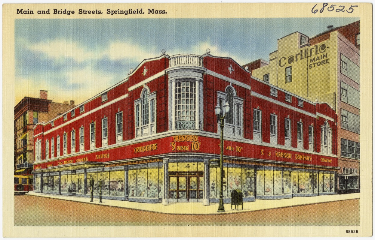 Main and Bridge Streets, Springfield, Mass. - Digital Commonwealth