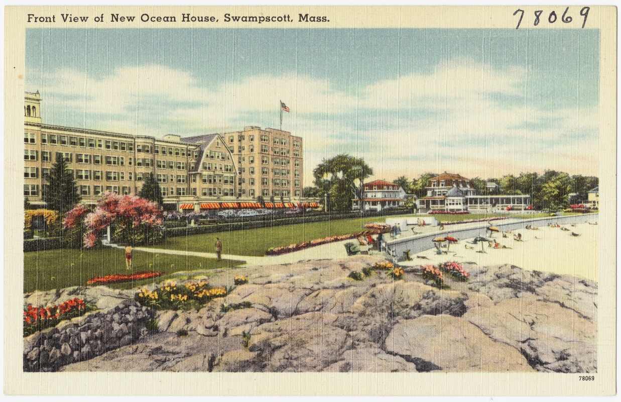 Front view of New Ocean House, Swampscott, Mass. - Digital Commonwealth