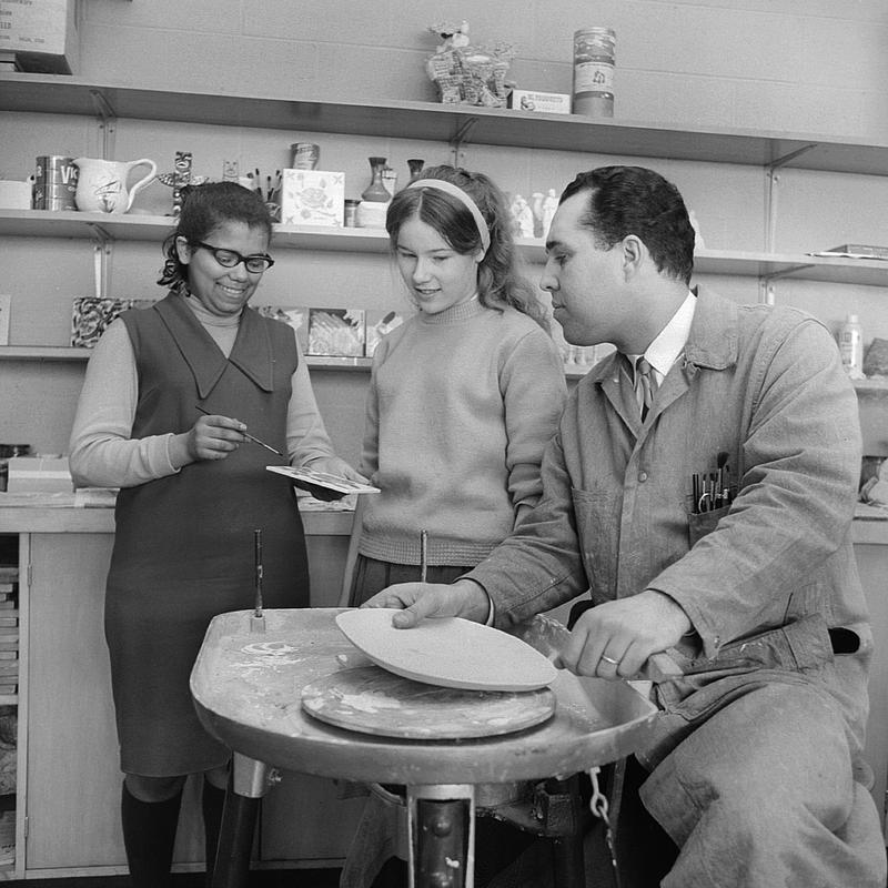 Ceramics class, Keith Junior High School, New Bedford - Digital ...