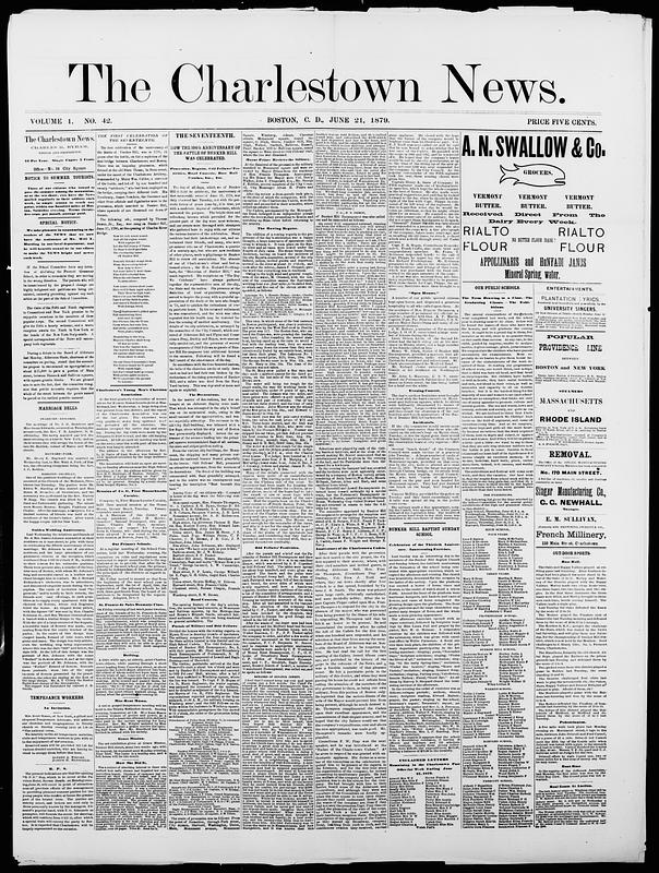 The Charlestown News. June 21, 1879 - Digital Commonwealth