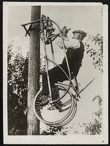 Tree Climbing Cycle. The inventor Kutt of Frankfurt has just invented a ...