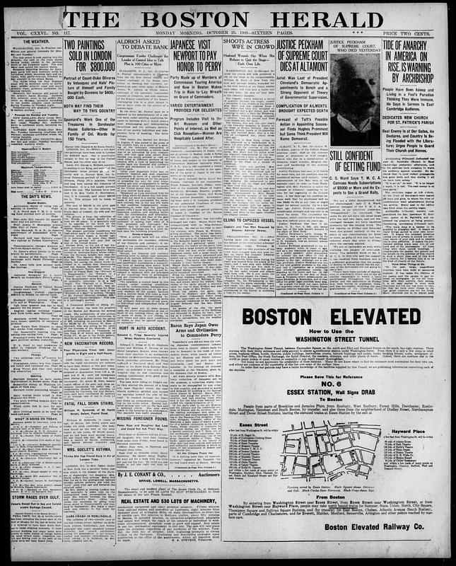 The Boston Herald. October 25, 1909 - Digital Commonwealth