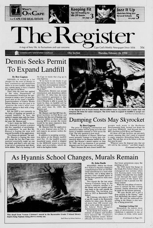 The Register. February 26, 1998 - Digital Commonwealth