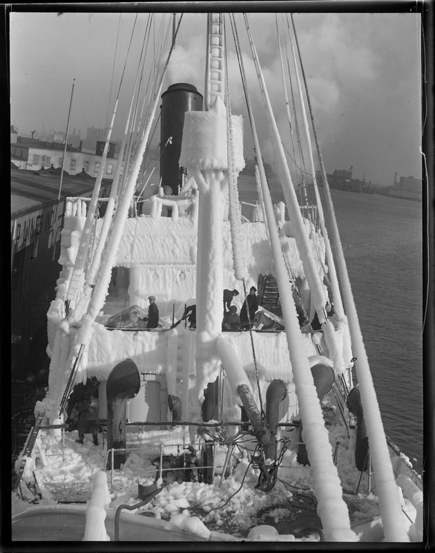 SS Prince George clad in ice - Digital Commonwealth