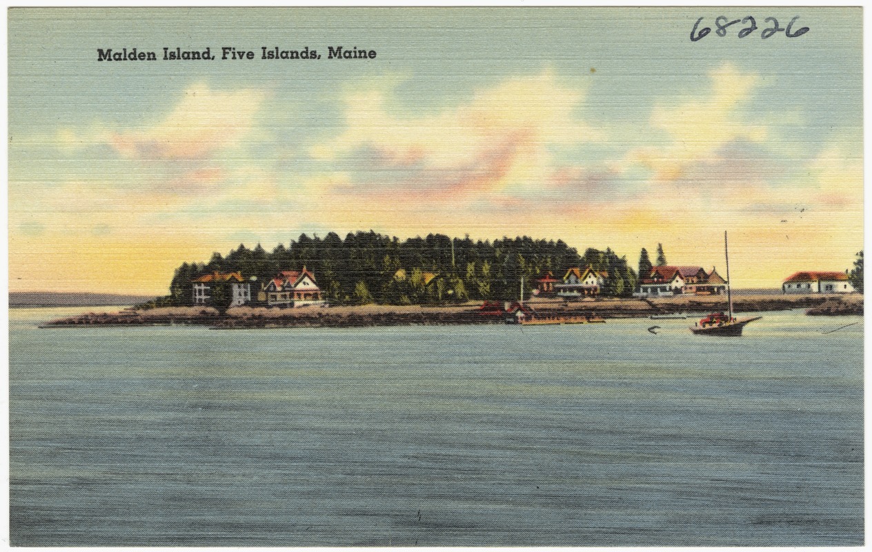 Malden Island, Five Islands, Maine - Digital Commonwealth