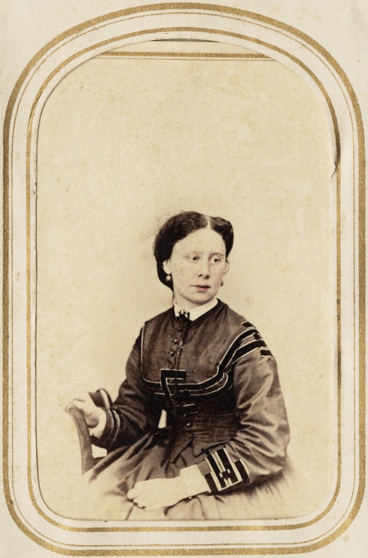 Portrait of a seated woman - Digital Commonwealth