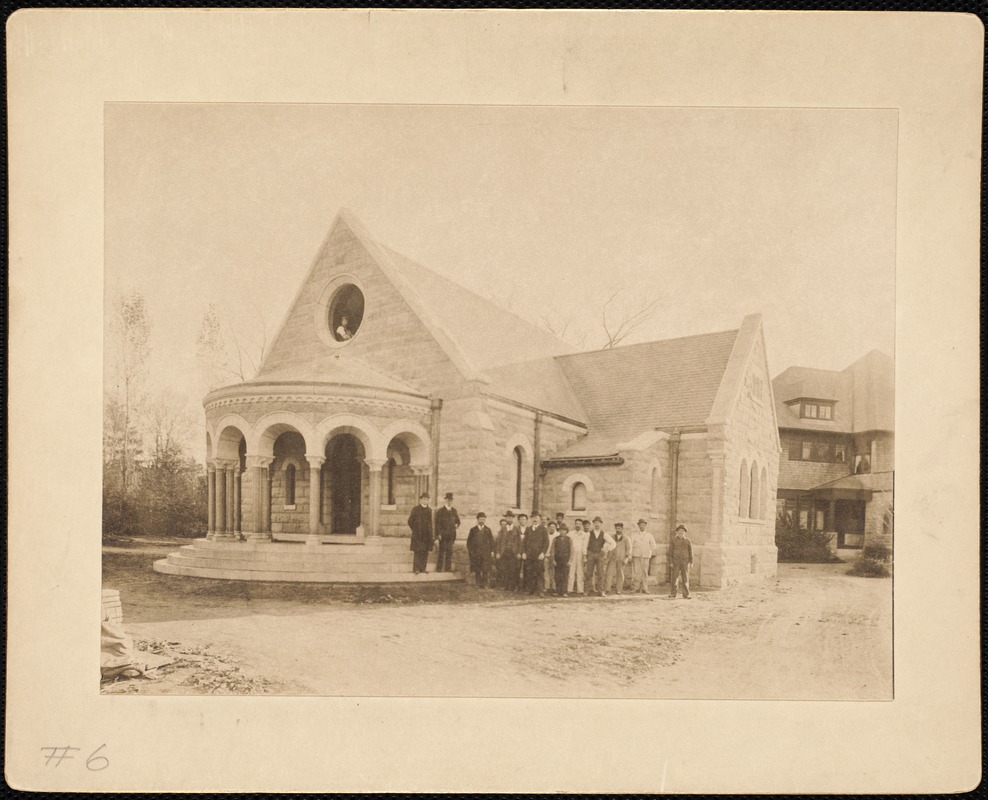 Trinity Church: men outside - Digital Commonwealth