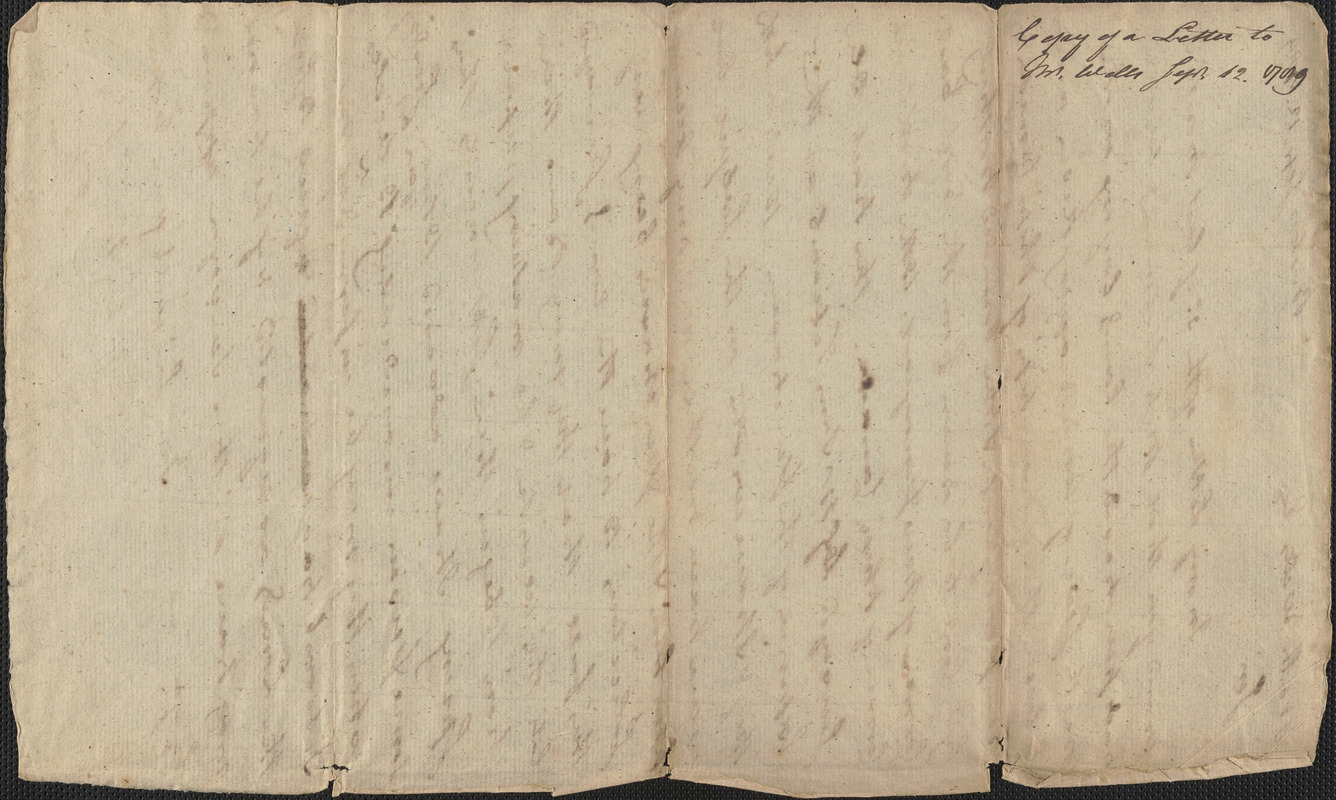 Leonard Jarvis to Nathaniel Wells, 12 September 1789 - Digital Commonwealth