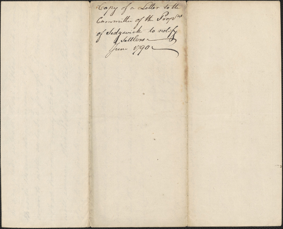 Samuel Phillips, Nathaniel Wells, and Leonard Jarvis to David Carleton ...