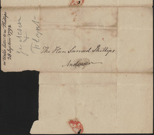 Nathaniel Wells to Samuel Phillips, 28 September 1792 - Digital ...
