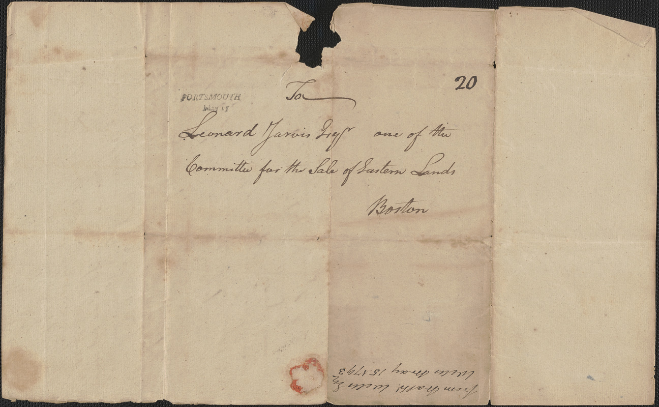 Nathaniel Wells to Leonard Jarvis, 15 May 1793 - Digital Commonwealth
