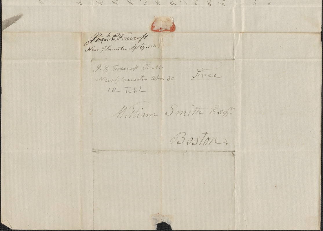 Joseph Foxcroft to John Read and William Smith, 29 April 1811 - Digital ...
