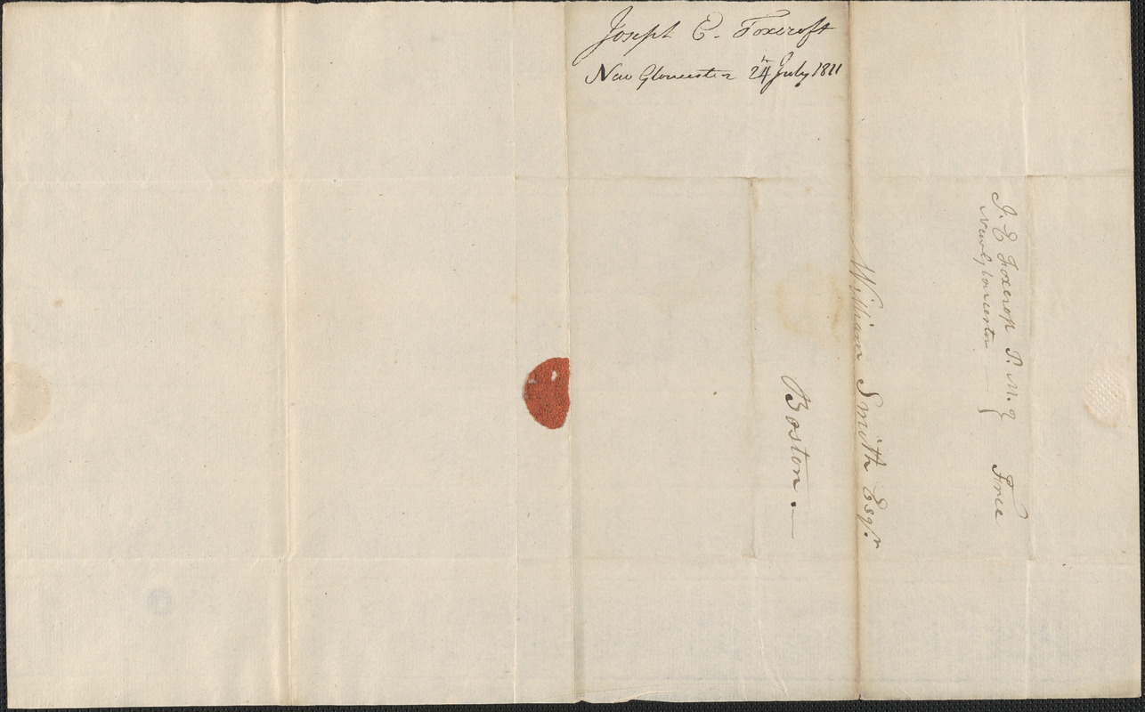 Joseph Foxcroft to John Read and William Smith, 24 July 1811 - Digital ...