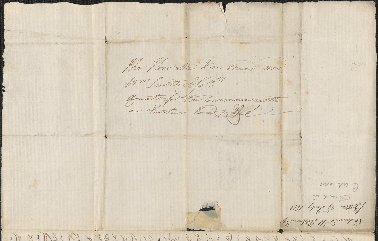 Edward Robbins to John Read and William Smith, 29 July 1811 - Digital ...