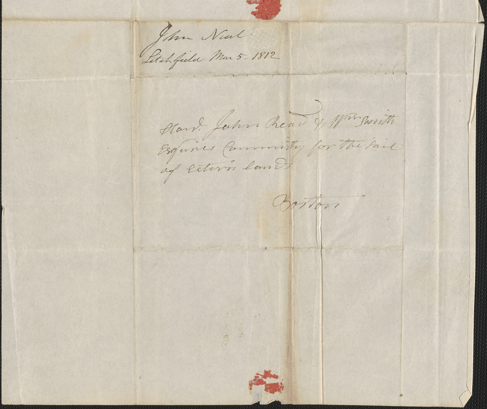 John Neal to John Read and William Smith, 5 March 1812 - Digital ...