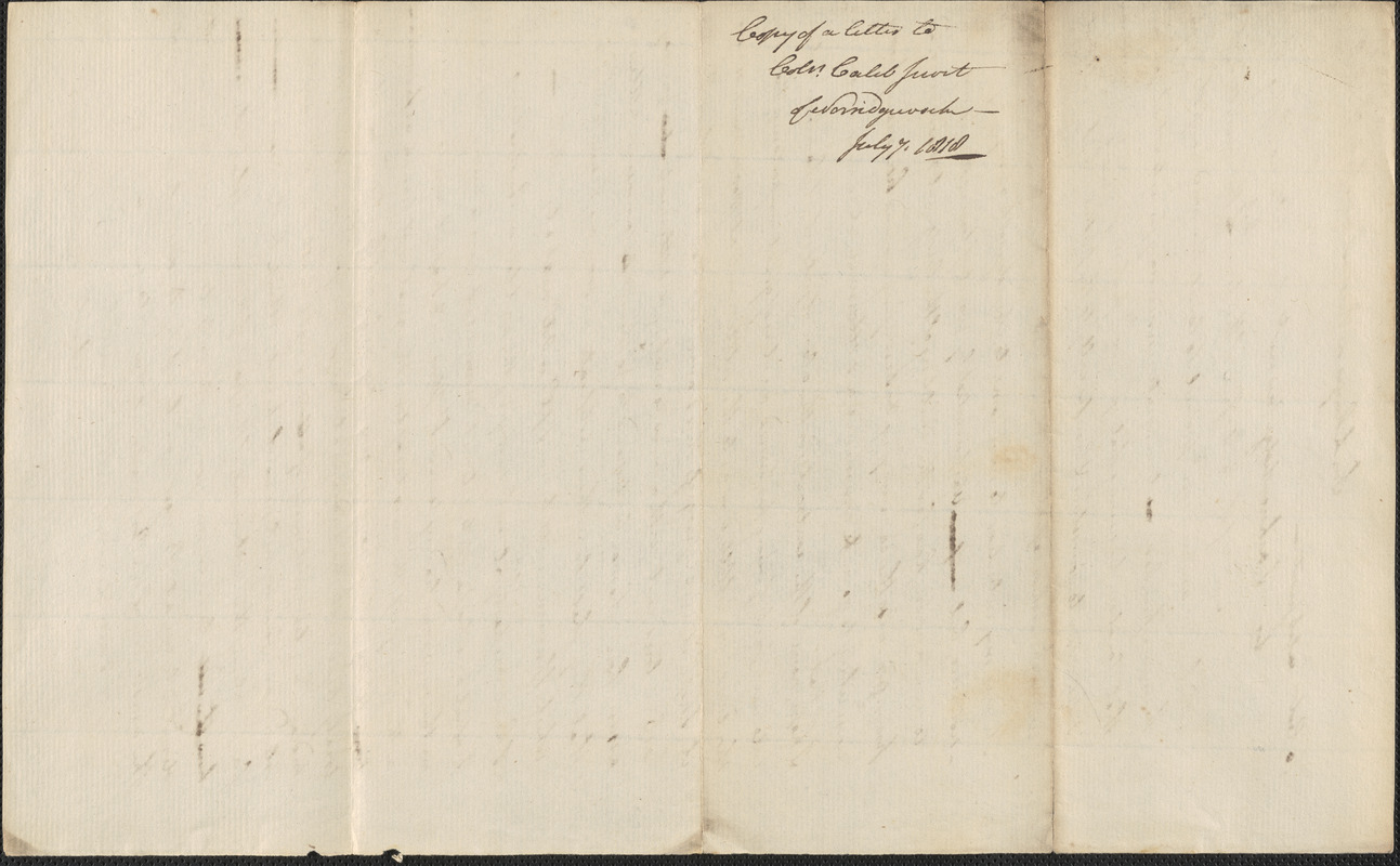 Lothrop Lewis to Caleb Jewett, 7 July 1818 - Digital Commonwealth