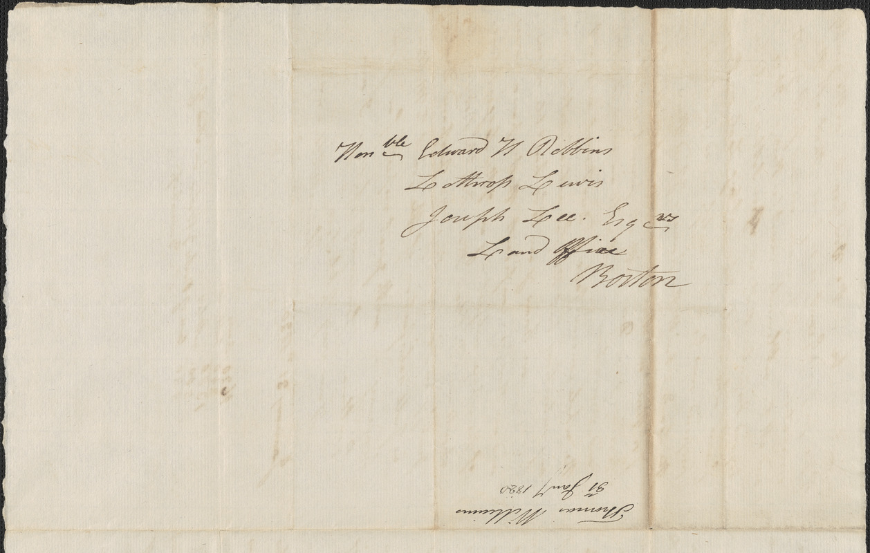 Thomas Williams to the Commissioners of the Land Office, 31 January ...