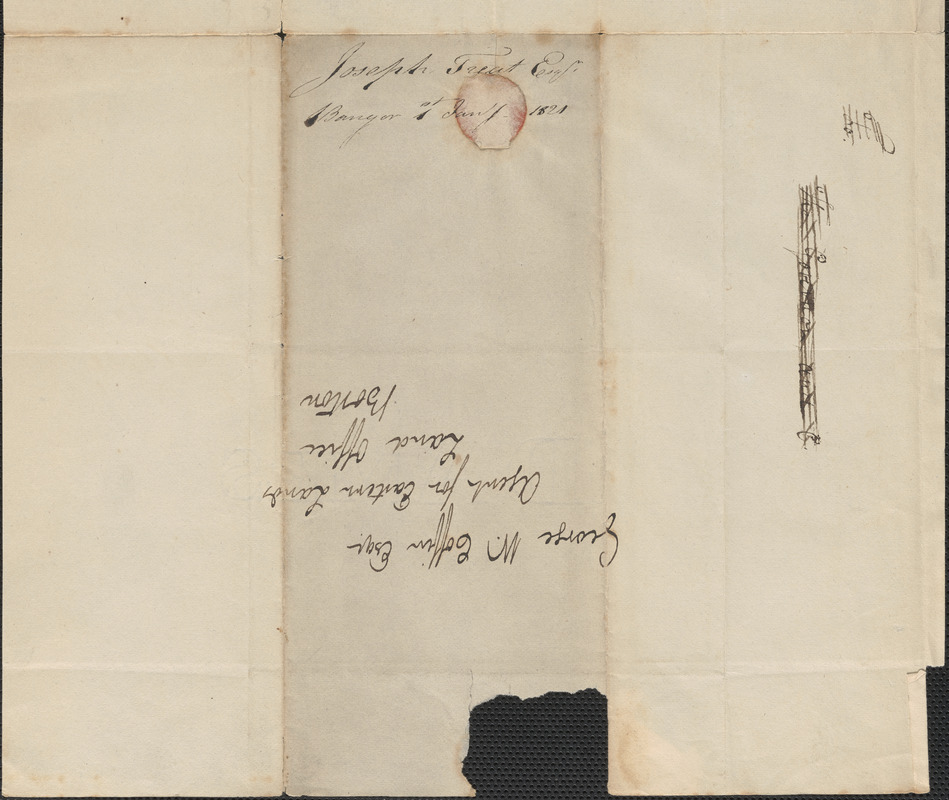 Joseph Treat to George Coffin, 1 January 1821 - Digital Commonwealth